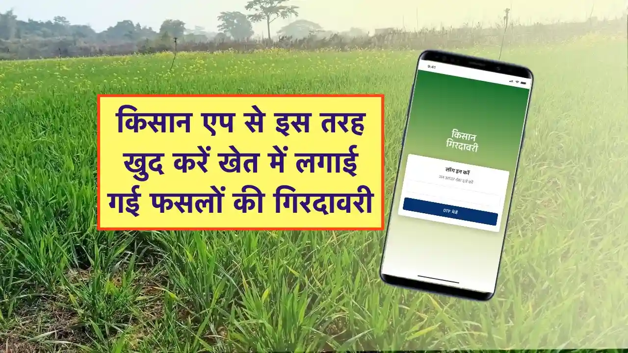किसान इस तरह एप से खुद ही करें खेतों में लगाई गई फसलों की गिरदावरी ...